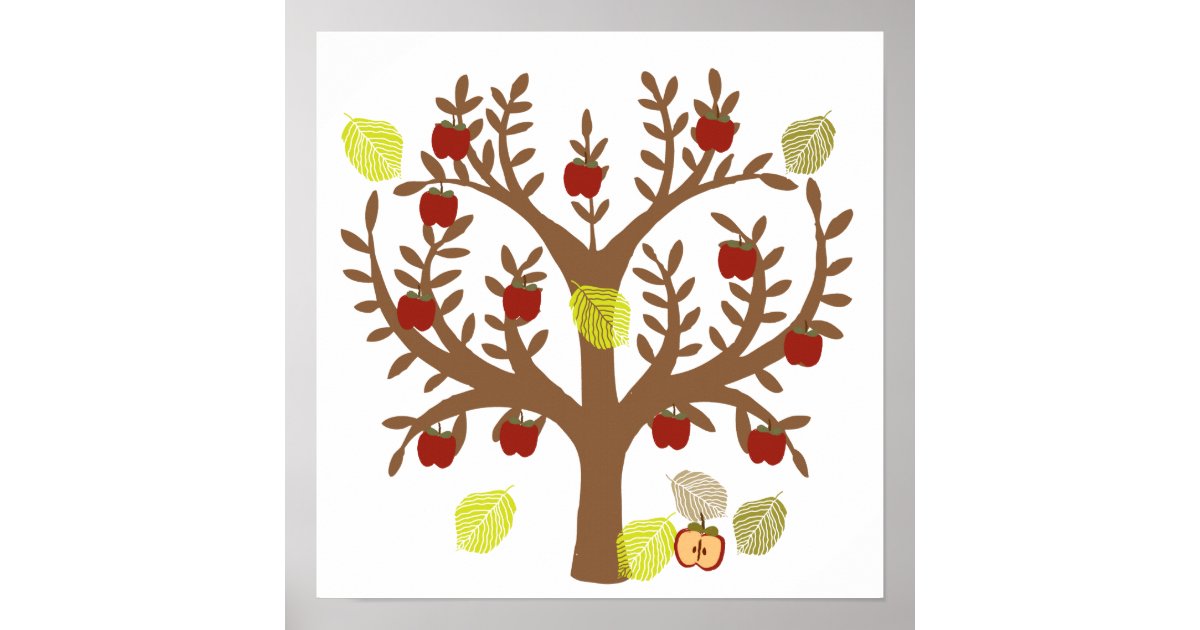 Apple Tree Poster | Zazzle