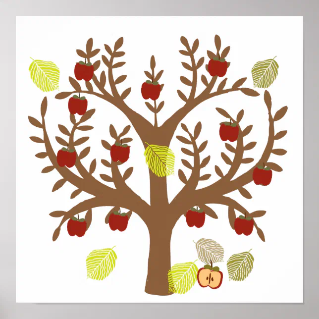 Apple Tree Poster | Zazzle
