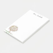 Apple Tree Teacher's Monogrammed Name 4 x 6 Post-it Notes | Zazzle