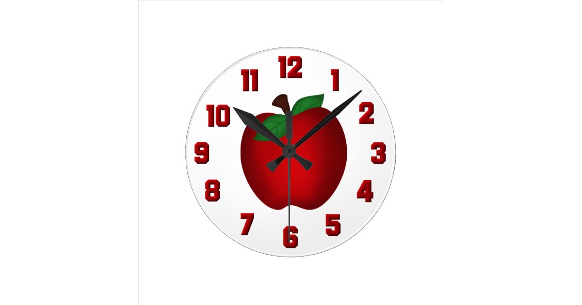Apple Wall Clock | Zazzle.com