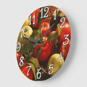 Apples Kitchen, Office, Home Wall Clock | Zazzle