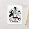 Appleton Family Crest Postcard | Zazzle