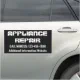 Appliance Repair Advertisement Black and White Car Magnet | Zazzle