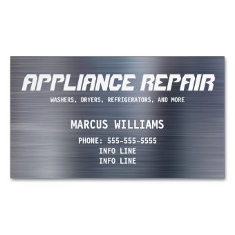 Appliance Repair Business Card Magnet | Zazzle