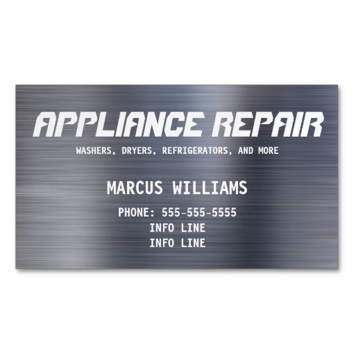Appliance Repair Business Card Magnet | Zazzle