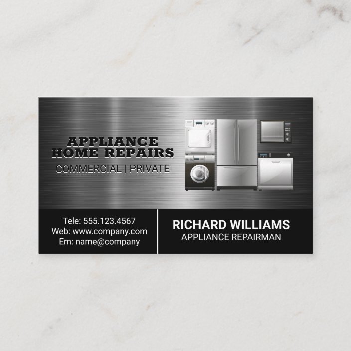 Appliance Repair Fixing Services Business Card | Zazzle.com