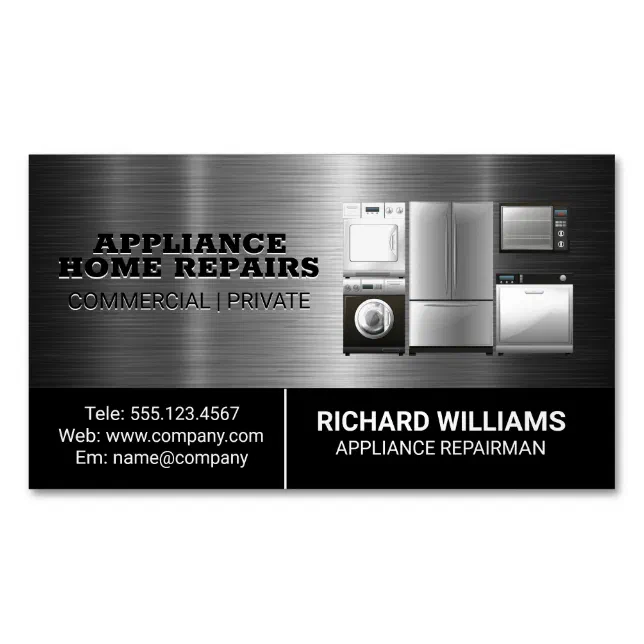 Appliance Repair Fixing Services Business Card | Zazzle