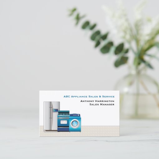 Appliances Business Card | Zazzle