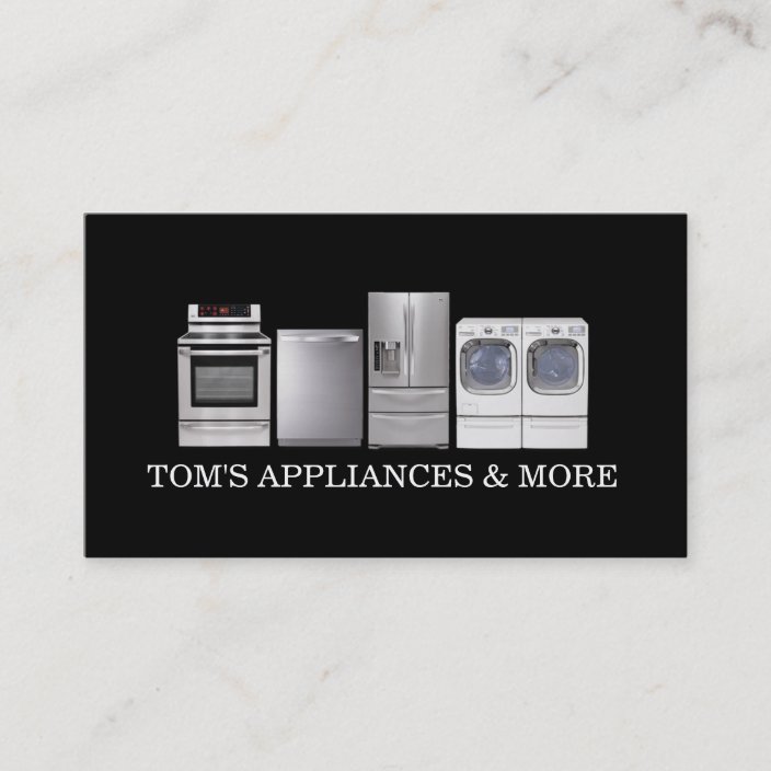 Appliances Sales Installation Repair Business Card | Zazzle.com