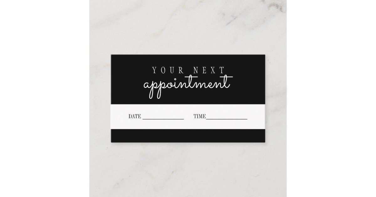 Appointment Remind Card Your Next Visit | Zazzle