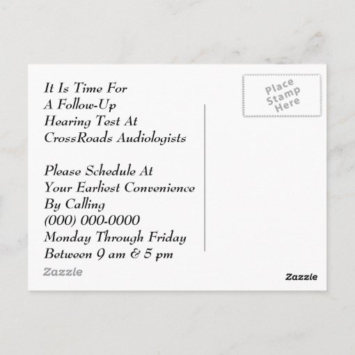 Appointment Reminder Clocks It's Time POSTCARD | Zazzle