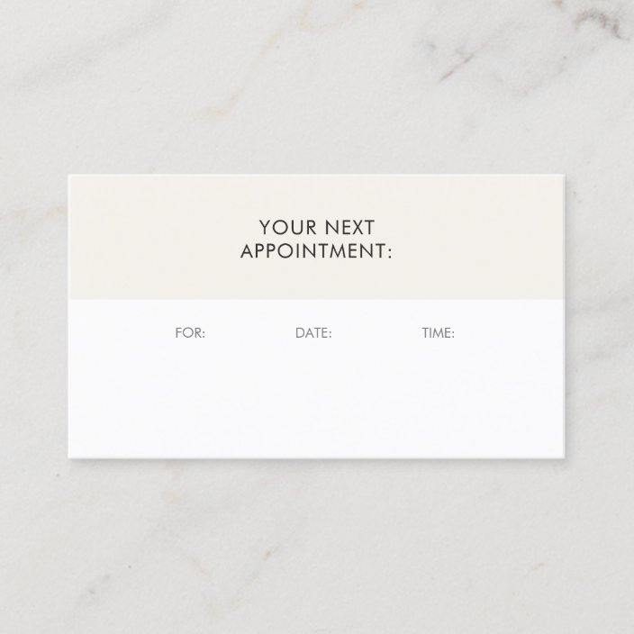 Appointment Reminder Elegant Professional Template | Zazzle.com