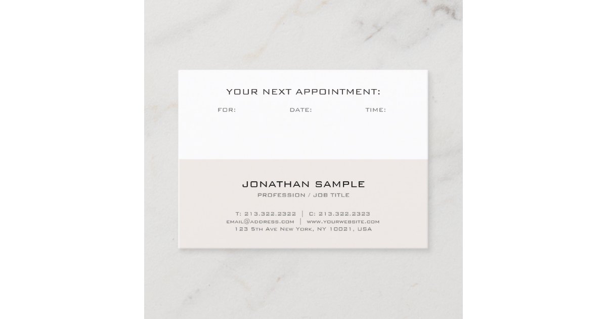 Appointment Reminder Elegant Template Modern | Zazzle