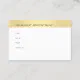 Appointment Reminder Gold Look Modern Template | Zazzle
