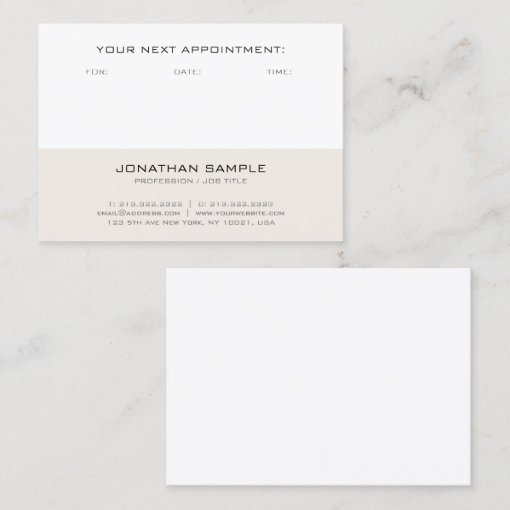 Appointment Reminder Modern Elegant Template | Zazzle