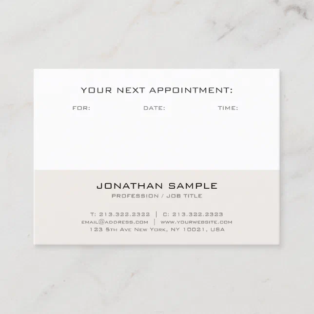 Appointment Reminder Modern Elegant Template | Zazzle
