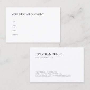 Appointment Reminder Modern Minimalist Template | Zazzle