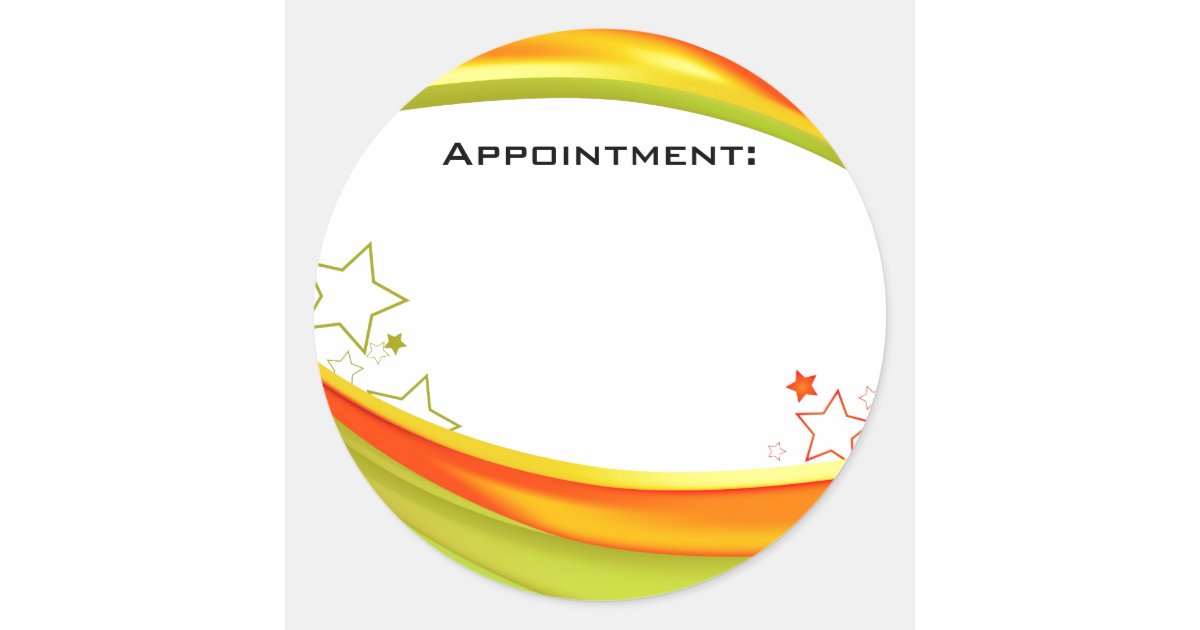Appointment Sticker | Zazzle