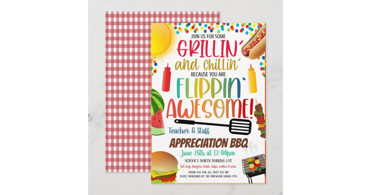 Appreciation BBQ invitation | Zazzle