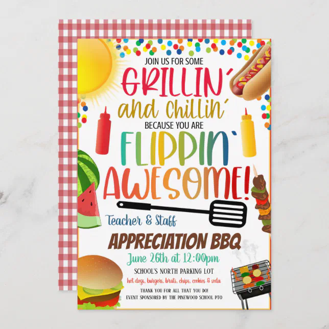Appreciation BBQ invitation | Zazzle