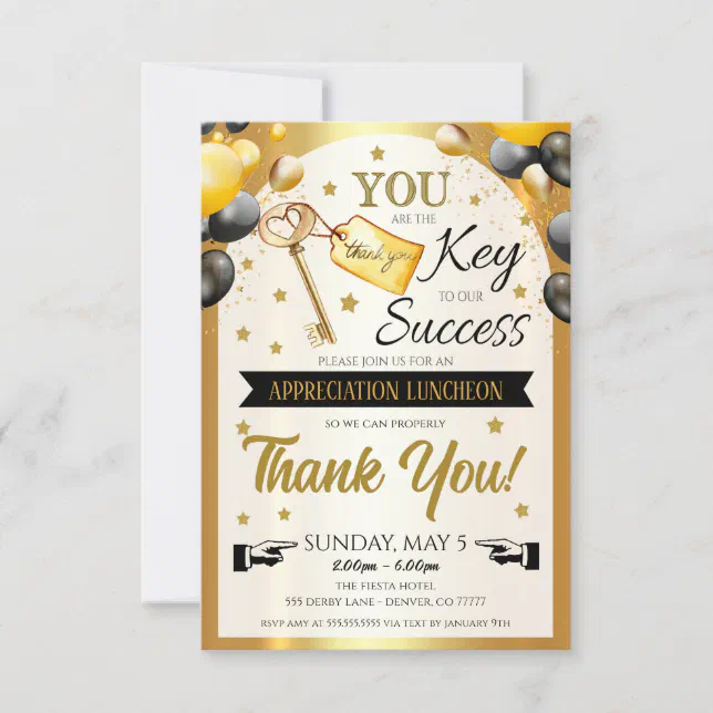 Appreciation Invitation | Zazzle