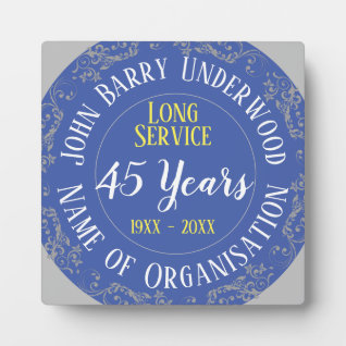 Retirement & Long Service Award Plaque | Zazzle
