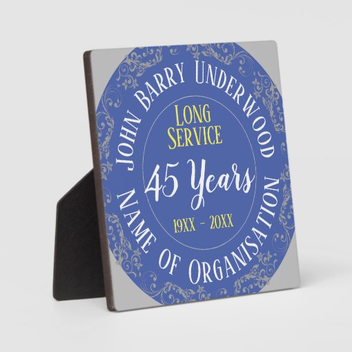 Appreciation of Long Service Award Plaque | Zazzle