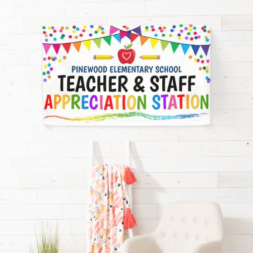 Appreciation Station School Teacher Thank You Sign | Zazzle
