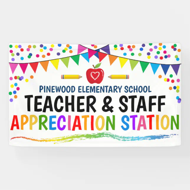 Appreciation Station School Teacher Thank You Sign | Zazzle