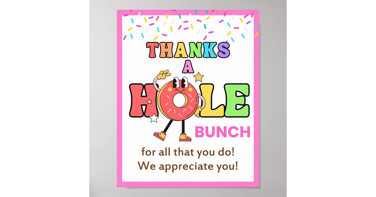 Appreciation Week Sign, Staff Appreciation Sign - | Zazzle
