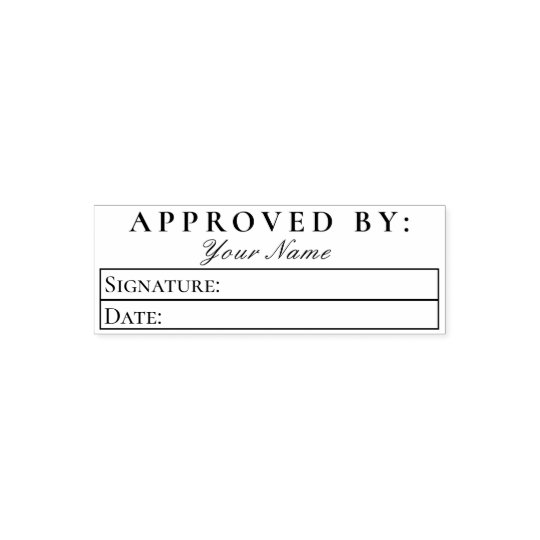 Approved Bookkeeping Signature Name Date Accepted Self-inking Stamp ...