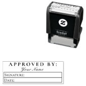 Approved Bookkeeping Signature Name Date Accepted Self-inking Stamp ...