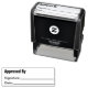 Approved By with Lines for Signature and Date Self-inking Stamp | Zazzle
