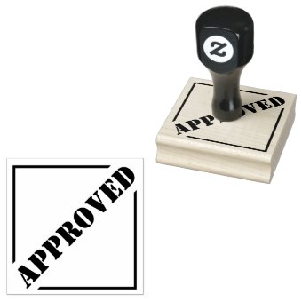 Approved Custom Rubber Stamp | Zazzle