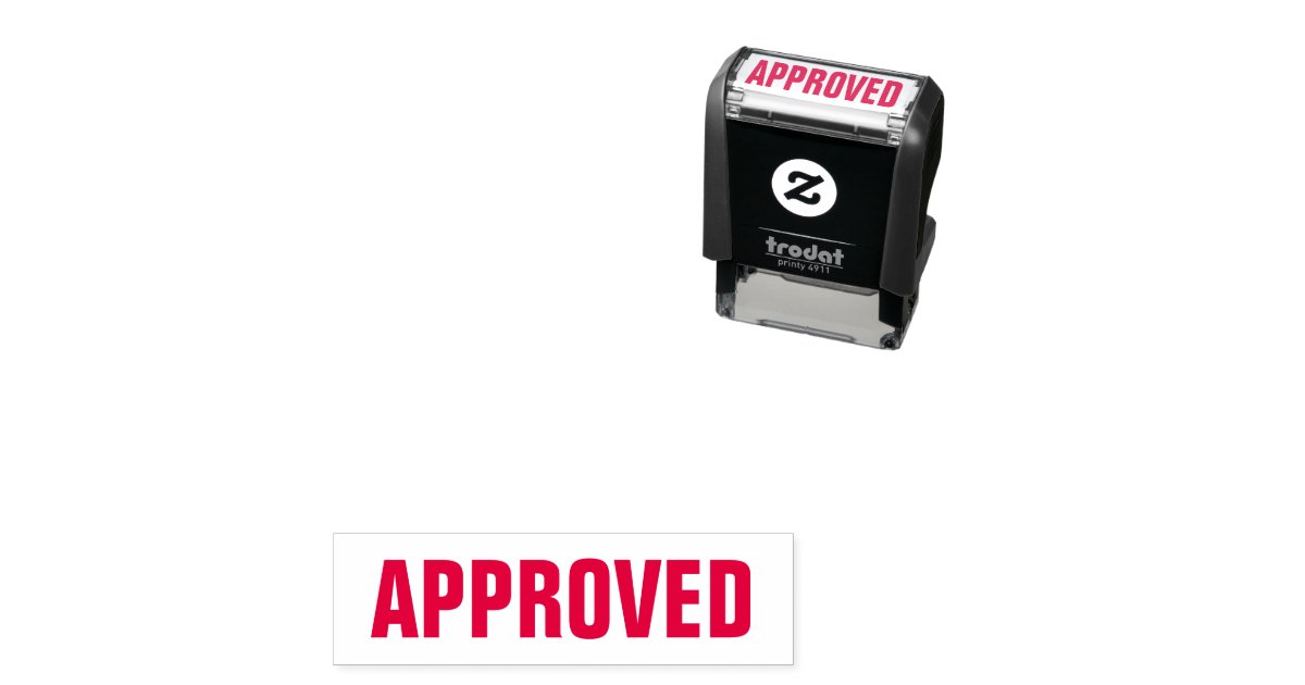 Approved self-inking stamp | Zazzle