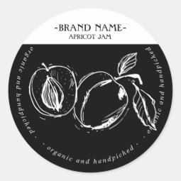 Apricot Jam Jar Label Packaging Design | Zazzle