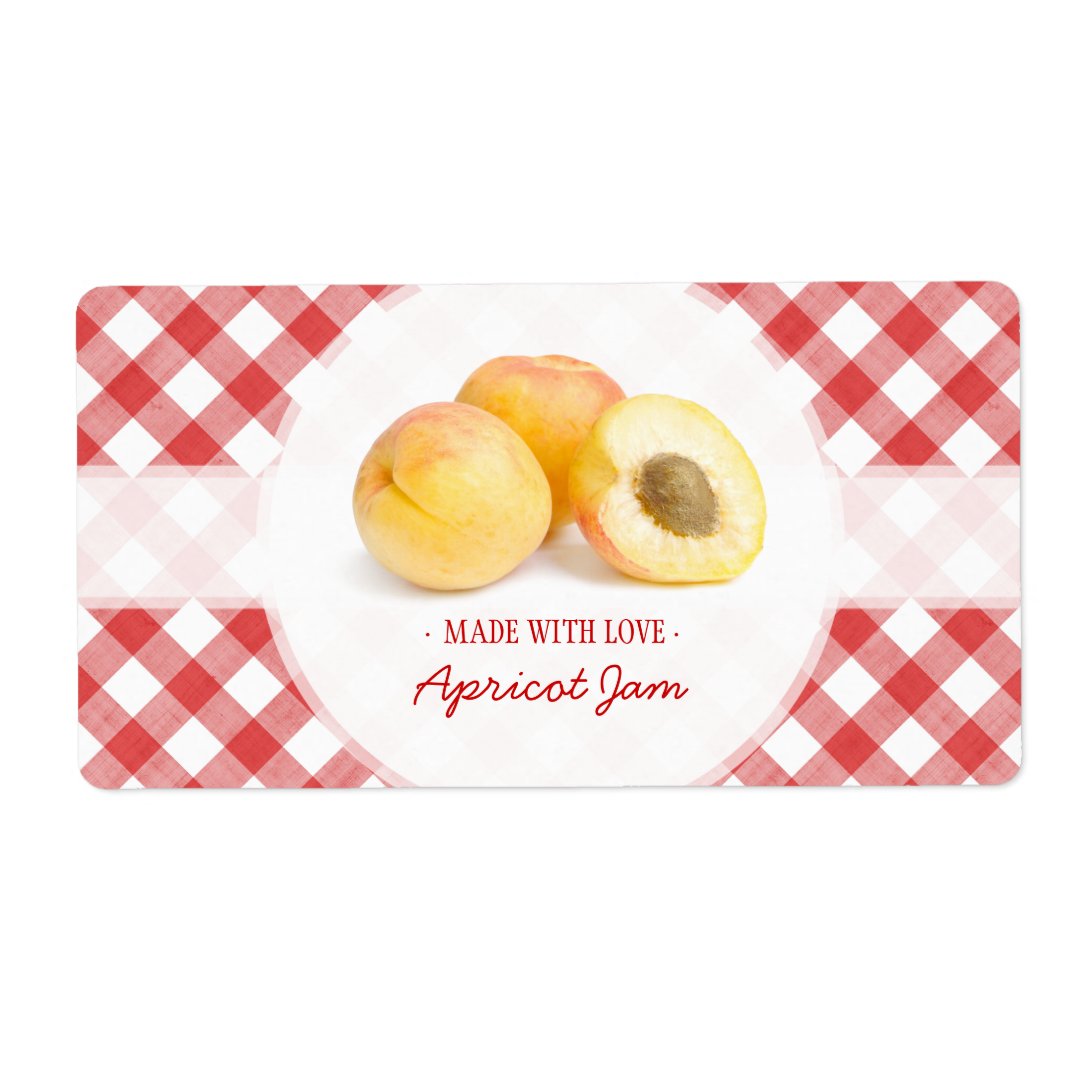 Apricot Jam label | Zazzle