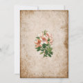 Apricot Lilies Vintage Graduation Invitation | Zazzle