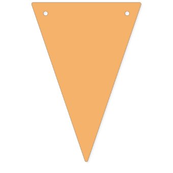Apricot Orange Bunting Banner Flags | Zazzle