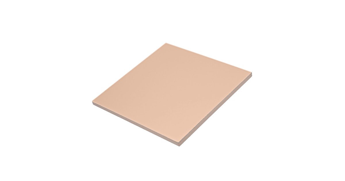 Apricot (solid color) Ceramic Tile | Zazzle