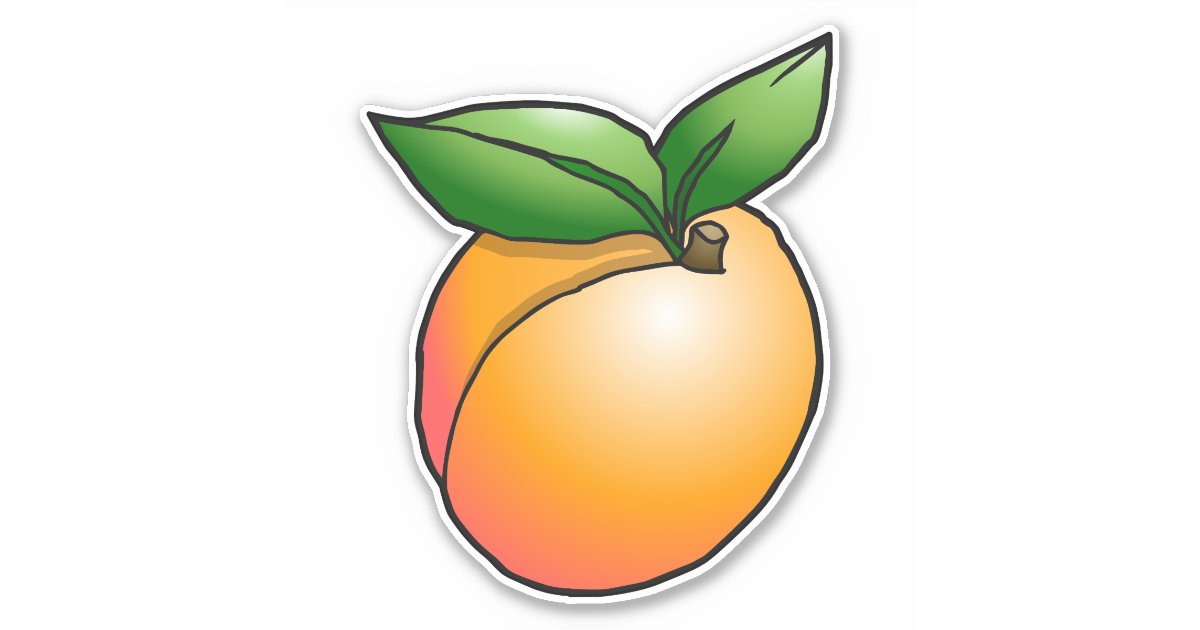Apricot Vinyl Custom Cut Sticker | Zazzle