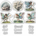 April Birth Month Birth Flower Sticker Set | Zazzle