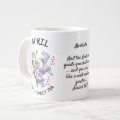 APRIL Birth Month Flower Christian Custom Name Giant Coffee Mug | Zazzle