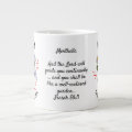 APRIL Birth Month Flower Christian Custom Name Giant Coffee Mug | Zazzle