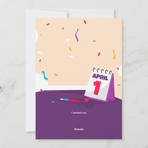 April Fool's Day Birthday Greeting Card | Zazzle