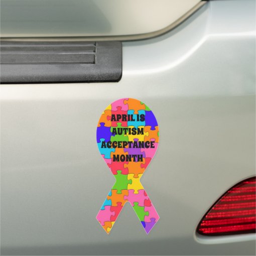 April is Autism Acceptance Month Car Magnet | Zazzle