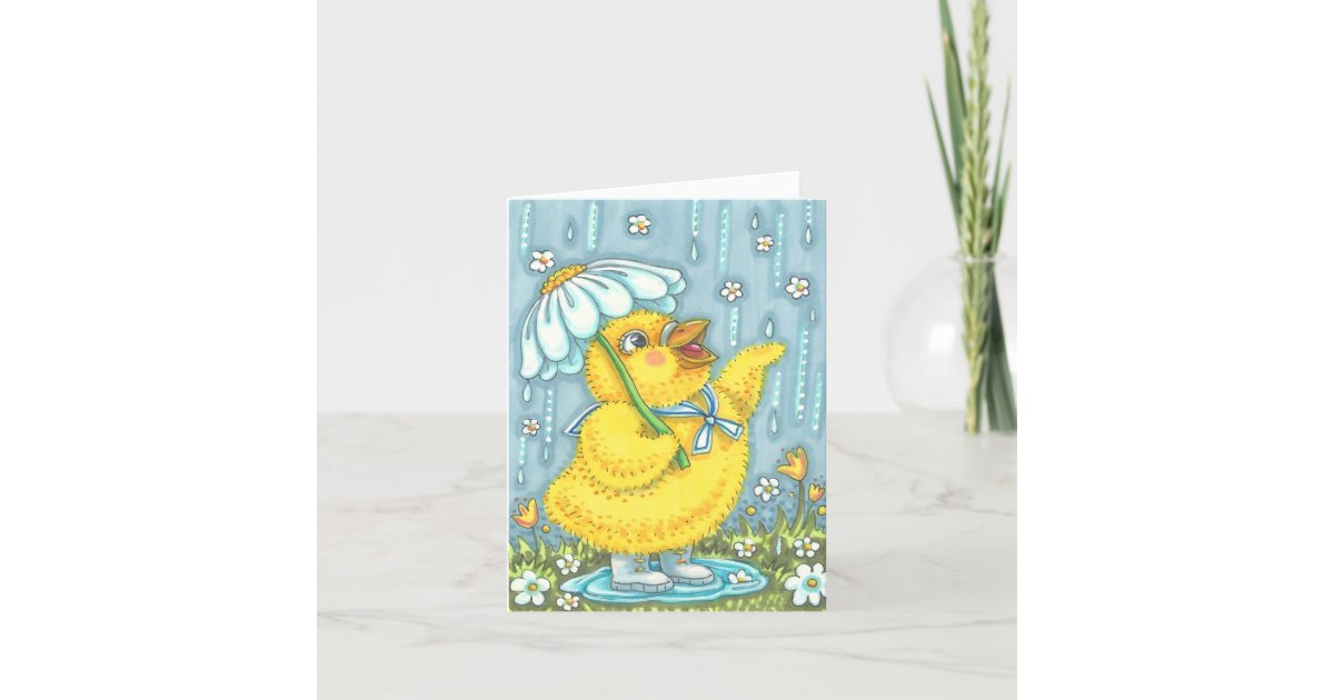APRIL SHOWERS BRING MAY FLOWERS SPRING NOTE CARD | Zazzle