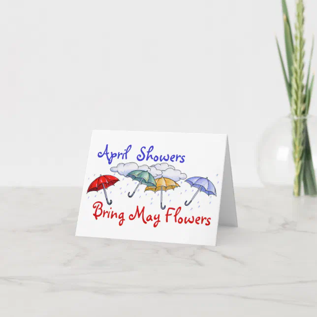 April Showers - Card | Zazzle
