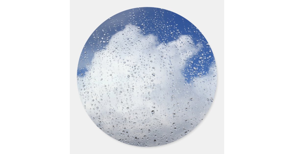 April Showers Classic Round Sticker | Zazzle