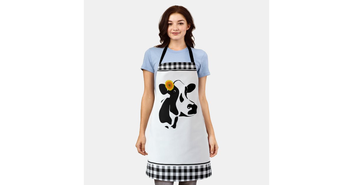 Apron-Farm Cow Apron | Zazzle